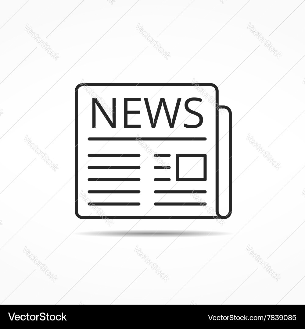News line icon Royalty Free Vector Image - VectorStock