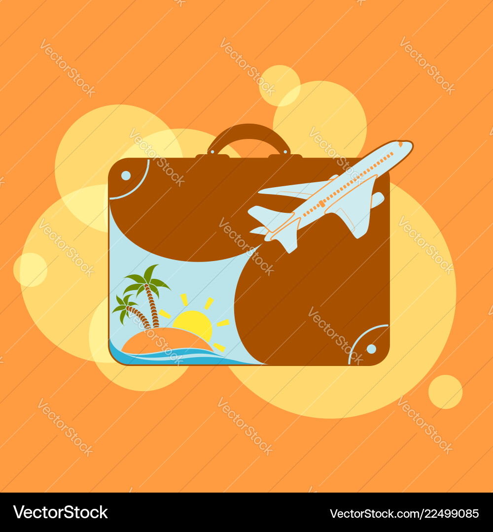 Resort beach vacation Royalty Free Vector Image