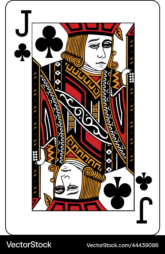 Jack of clubs Royalty Free Vector Image - VectorStock