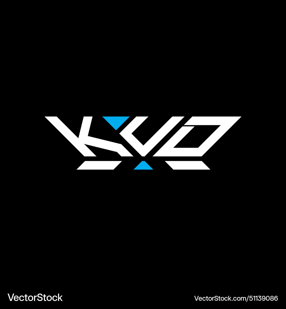 Kud letter logo design kud simple and modern logo Vector Image