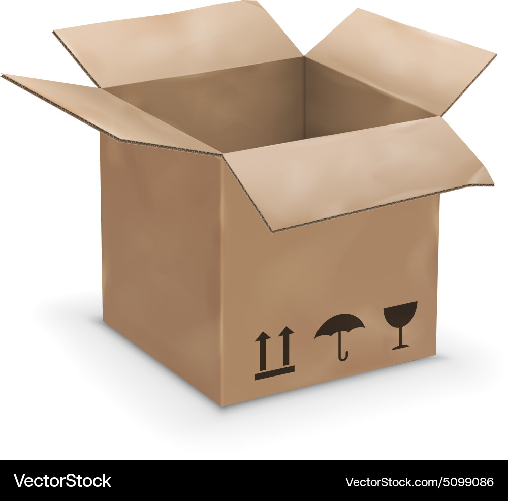 Old box Royalty Free Vector Image - VectorStock