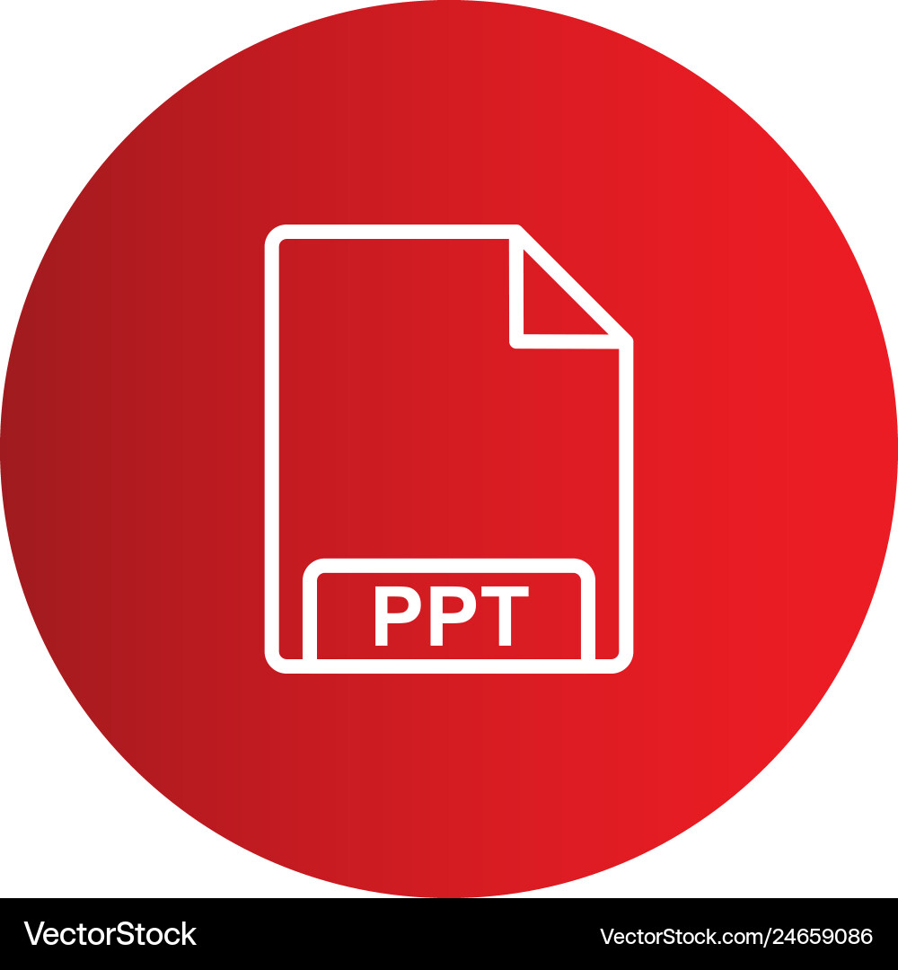 Ppt icon Royalty Free Vector Image - VectorStock