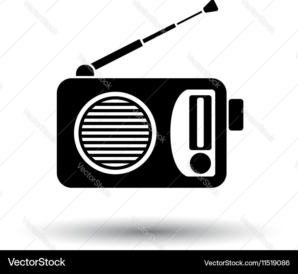 Radio icon Royalty Free Vector Image - VectorStock