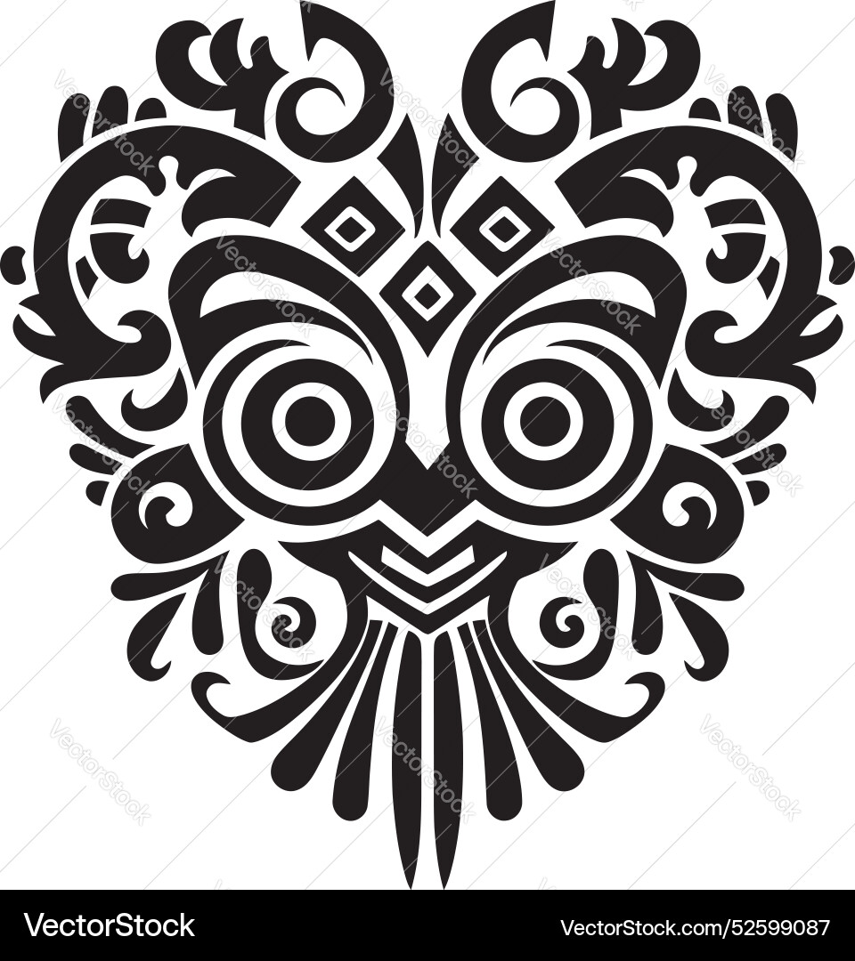 Cultural mosaic dayak pattern icon for ethnic Vector Image