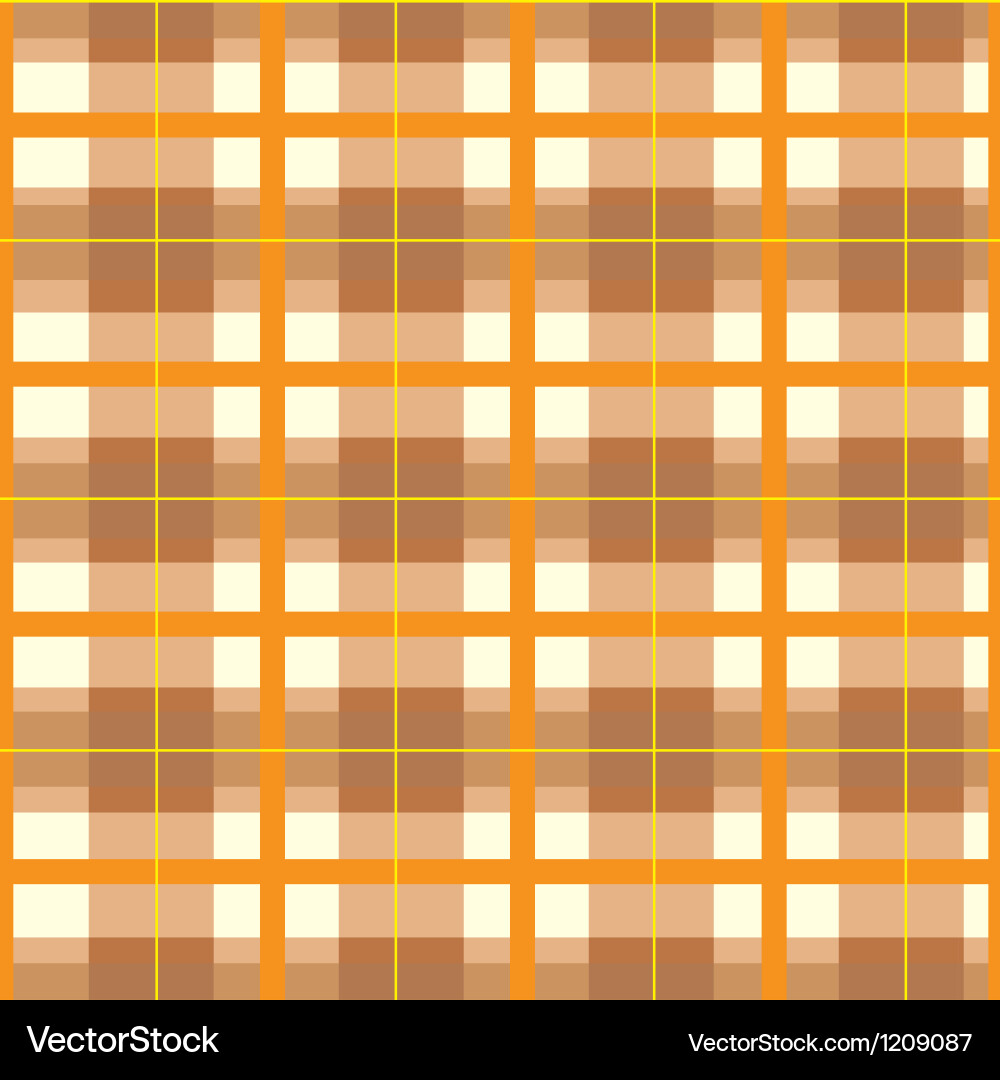 Modern orange plaid pattern Royalty Free Vector Image