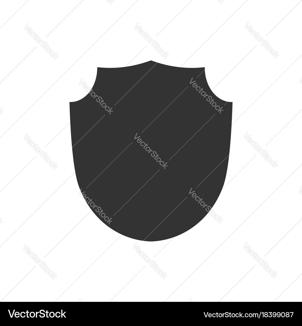 Shield icon shape emblem Royalty Free Vector Image