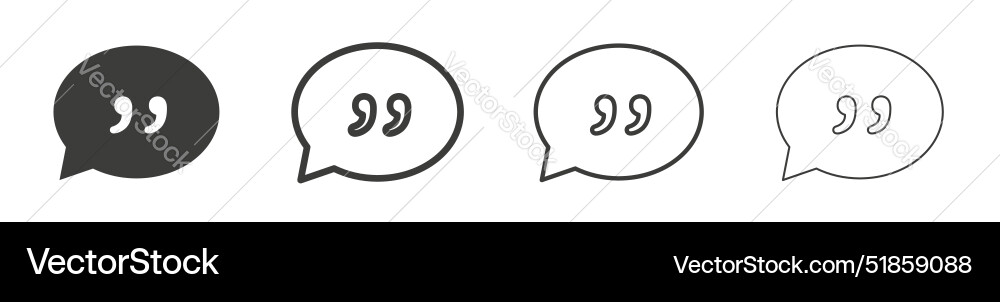 Comment quote icon Royalty Free Vector Image - VectorStock