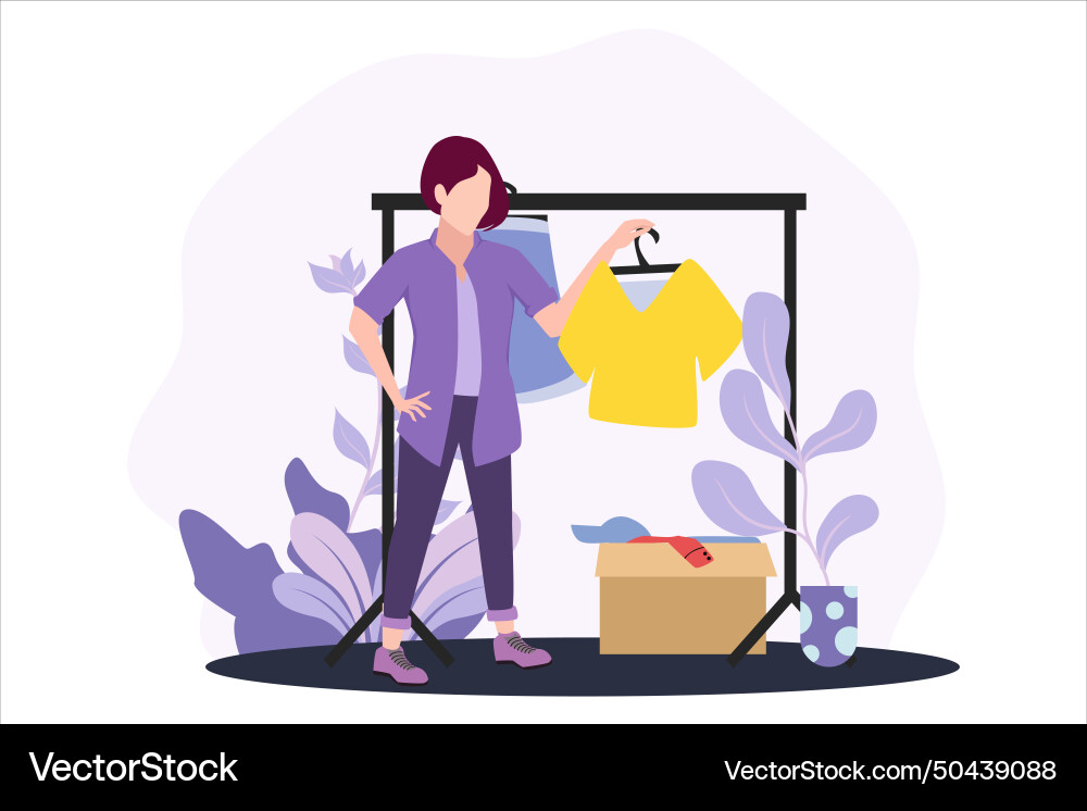 Fashion flat design Royalty Free Vector Image - VectorStock