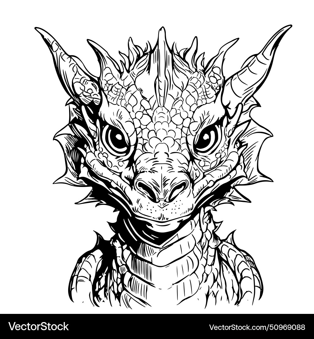 Funny little dragon Royalty Free Vector Image - VectorStock