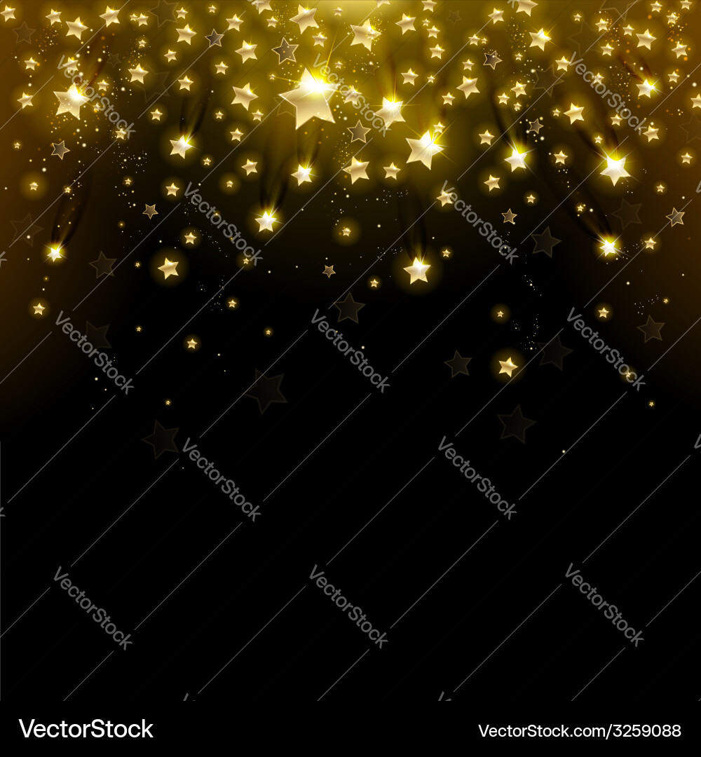 Golden Star Salute Royalty Free Vector Image - VectorStock