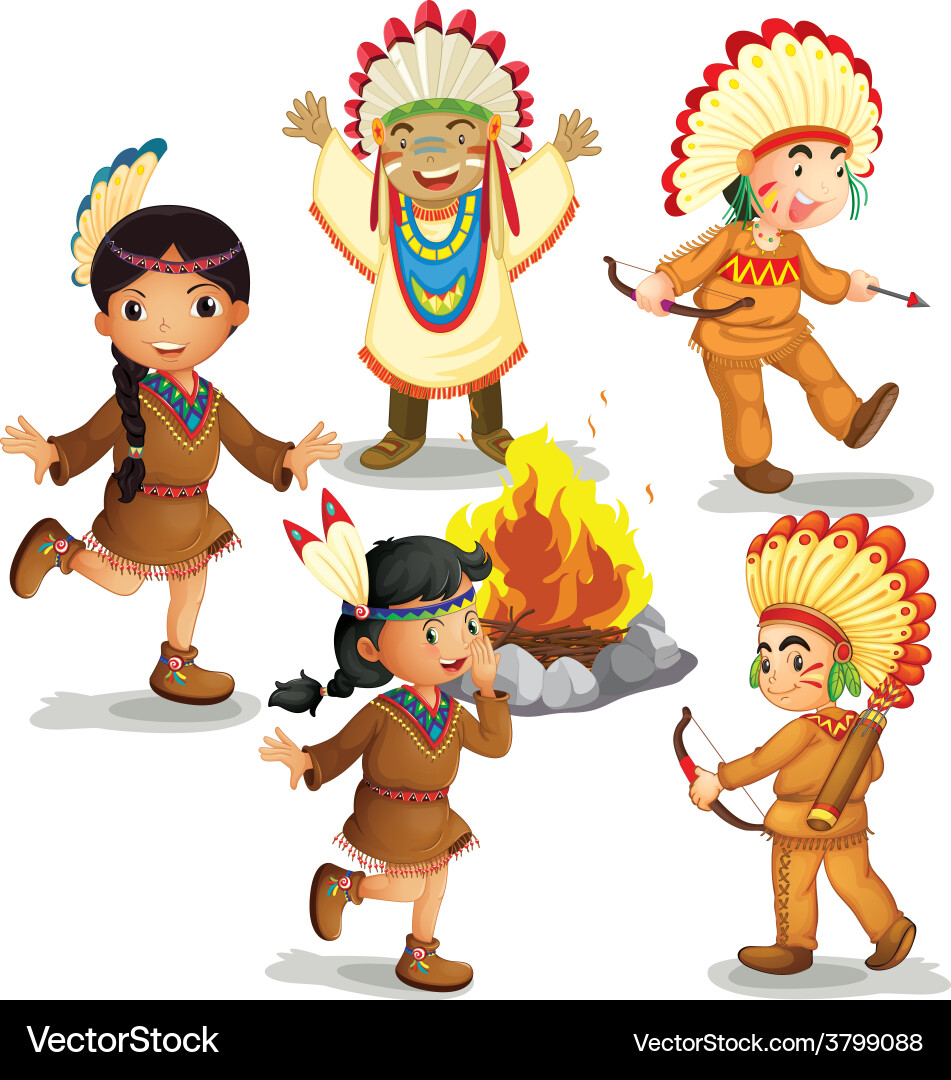 Indians Royalty Free Vector Image - VectorStock