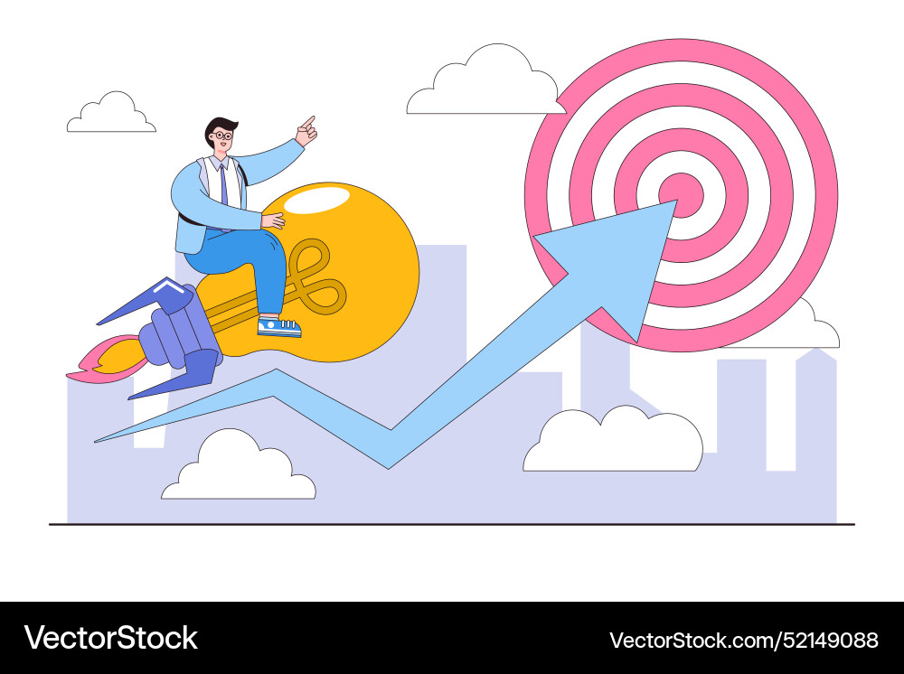 Inspiration to be success imagination Royalty Free Vector