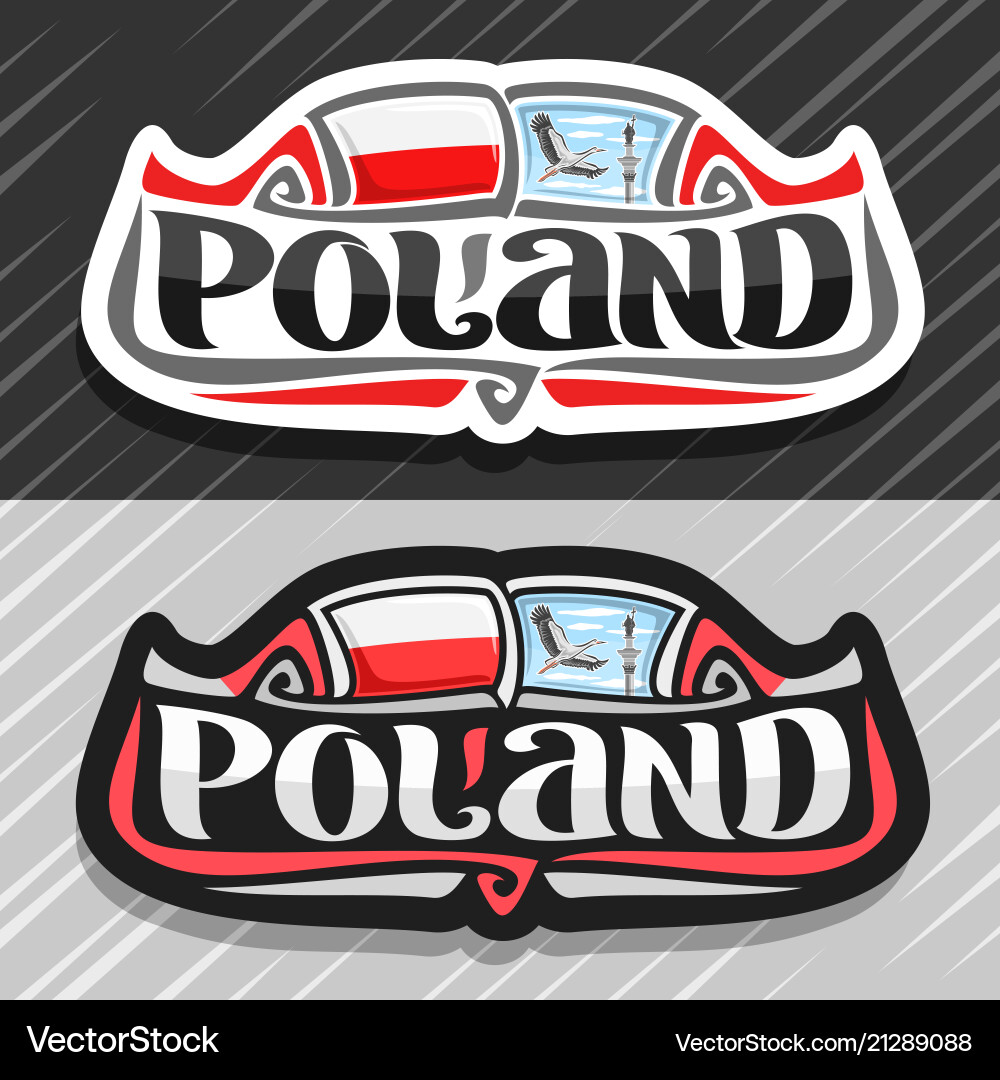 Logo for poland Royalty Free Vector Image - VectorStock
