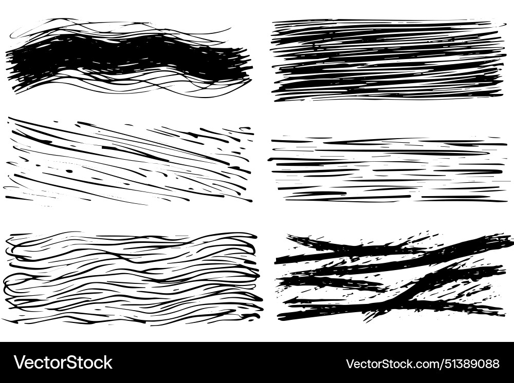 Scribble grunge texture square abstract Royalty Free Vector