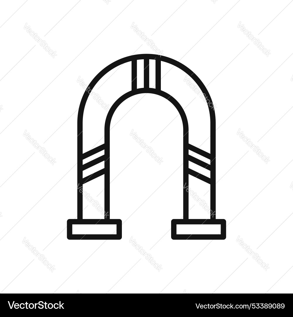 Archway icon isolated on white background Vector Image