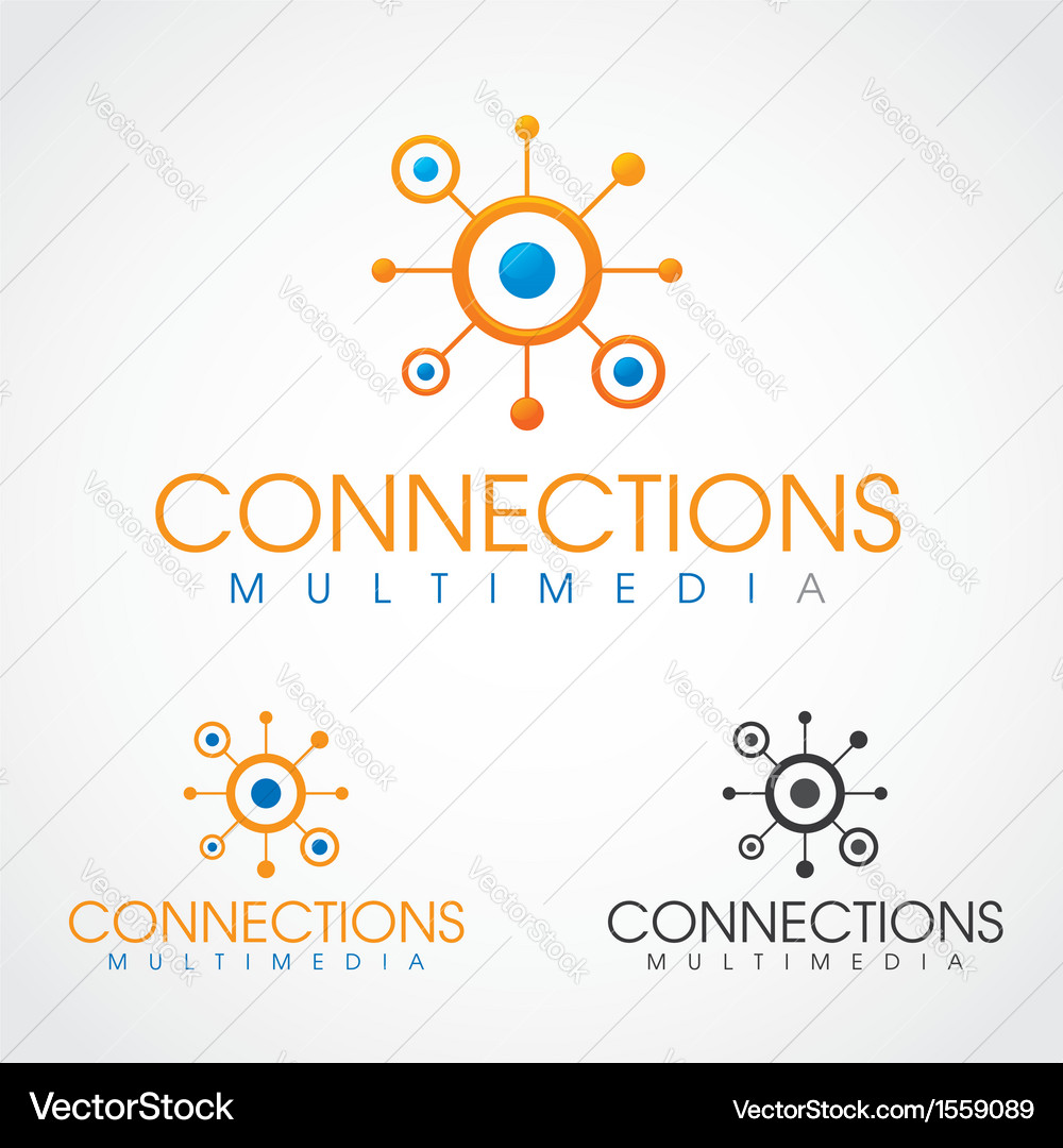 Connections multimedia Royalty Free Vector Image