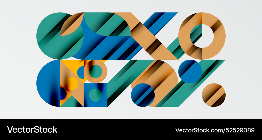 Geometric neo patterns abstract background Vector Image