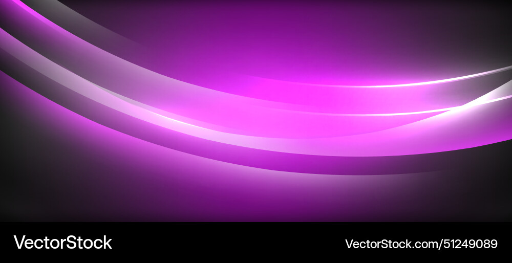 Vivid purple wave on dark backdrop creates an Vector Image