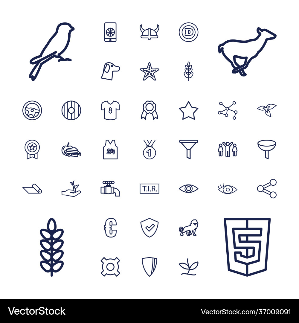 Emblem icons Royalty Free Vector Image - VectorStock