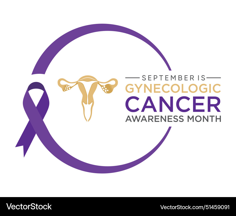 Gynecologic cancer awareness month Royalty Free Vector Image