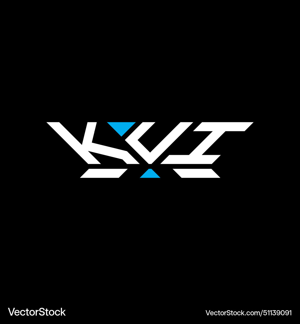 Kui letter logo design kui simple and modern logo Vector Image