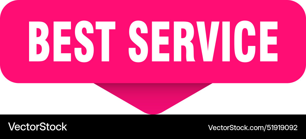 Best service sticker sign Royalty Free Vector Image