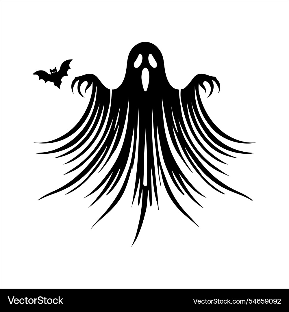 Ghost silhouette Royalty Free Vector Image - VectorStock
