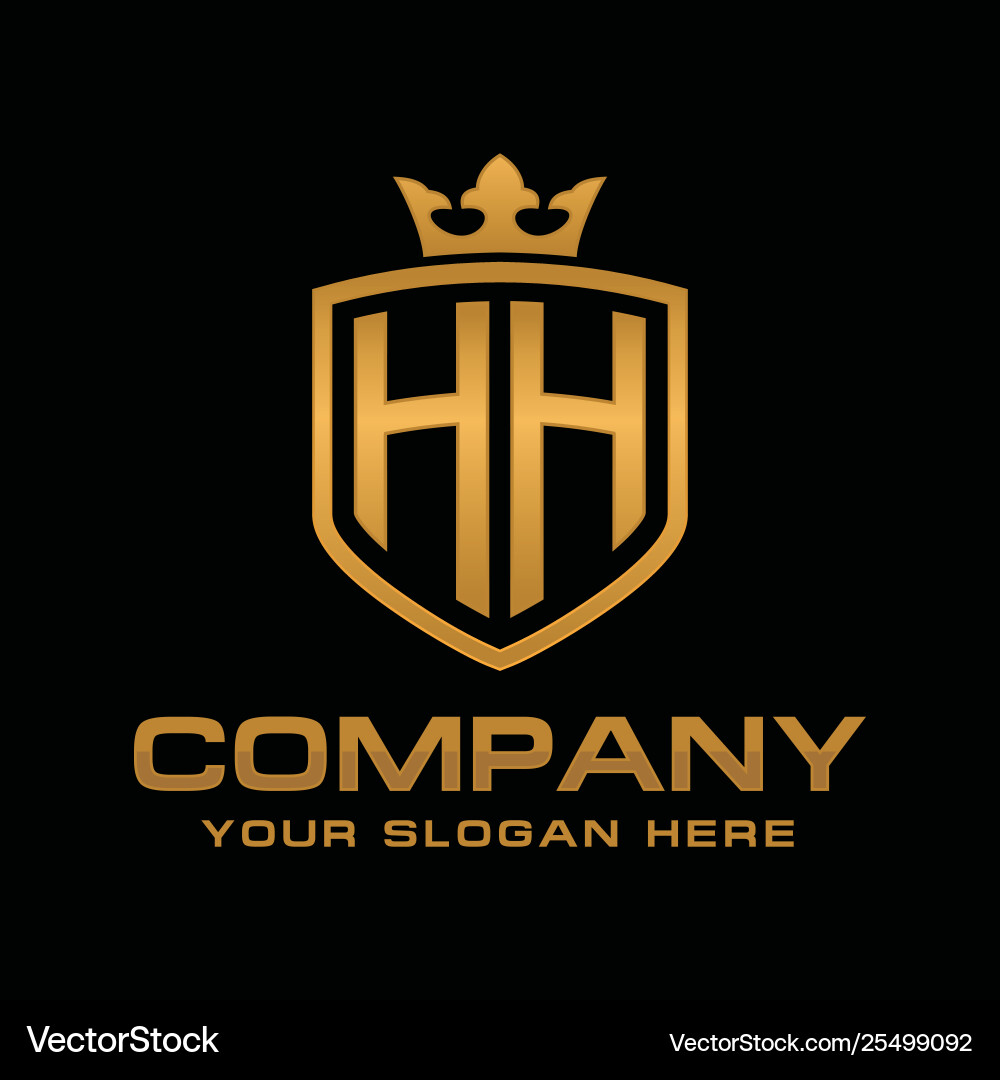 HH Monogram Logo Royalty Free Vector Image - VectorStock