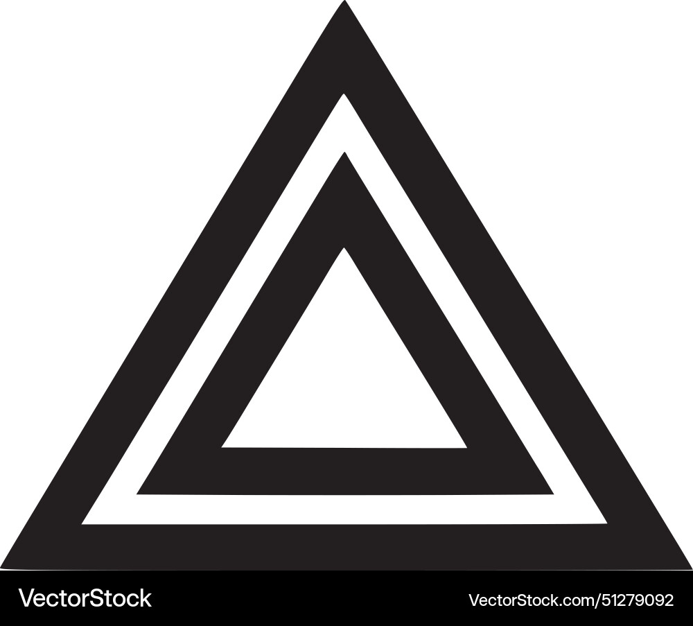 Triangle - minimalist and flat logo Royalty Free Vector