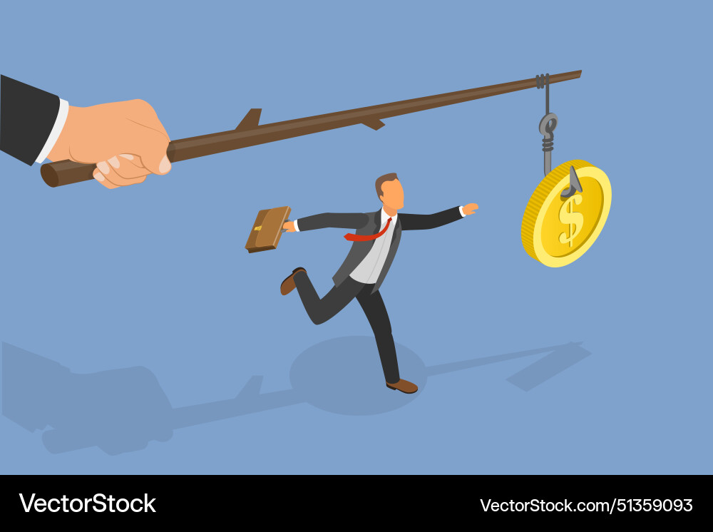 3d isometric flat of incentive Royalty Free Vector Image