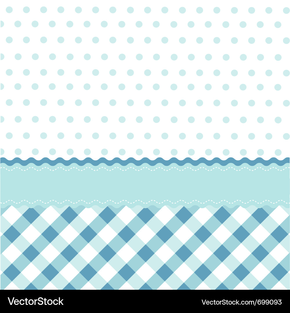 Cute Baby Check Wallpaper Royalty Free Vector Image