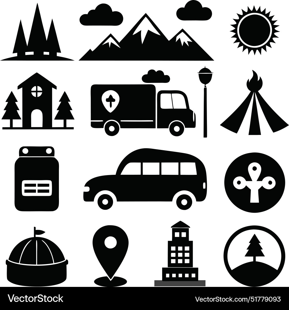 Cute icon silhouette looks wow Royalty Free Vector Image