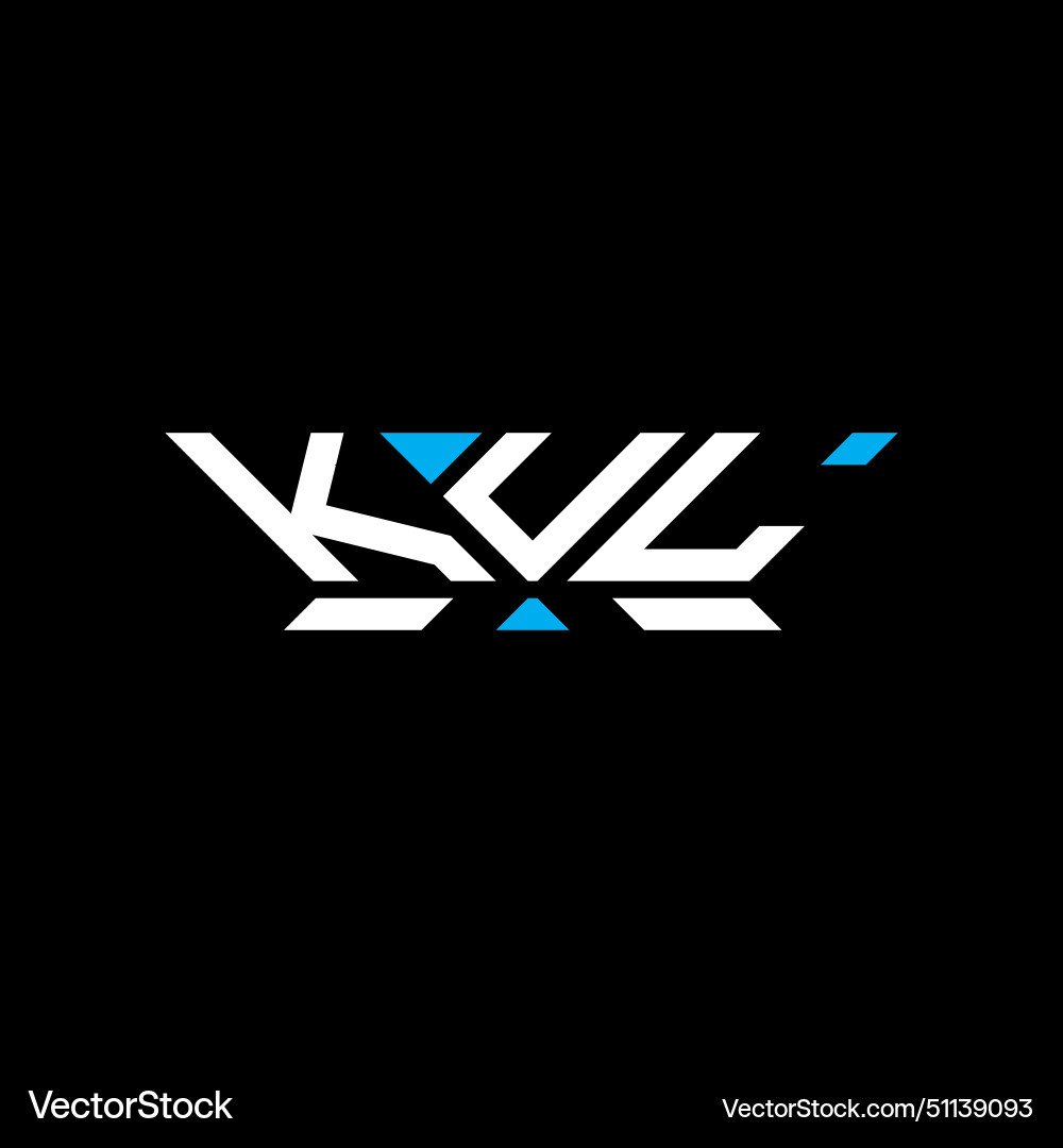 Kul letter logo design kul simple and modern logo Vector Image