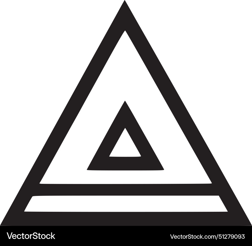 Triangle - minimalist and flat logo Royalty Free Vector