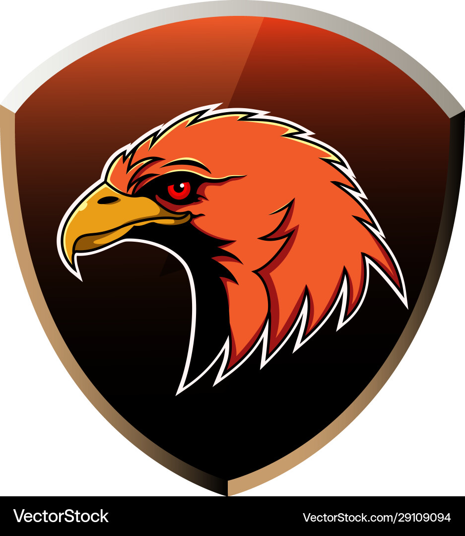 Eagle head mascot logo Royalty Free Vector Image
