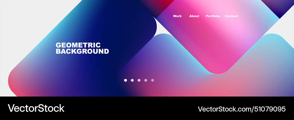 Electric blue and violet triangles rectangles Vector Image