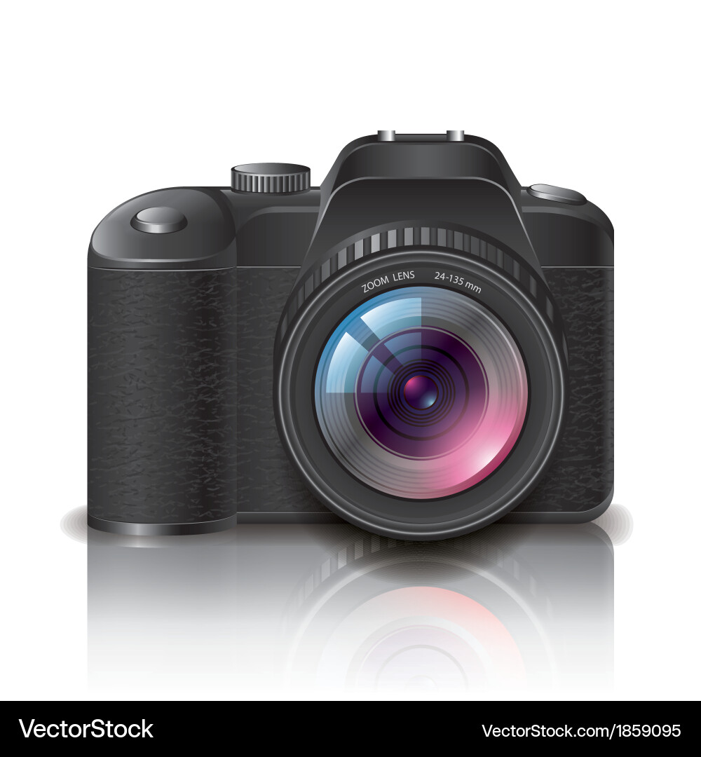 Object photocamera Royalty Free Vector Image - VectorStock