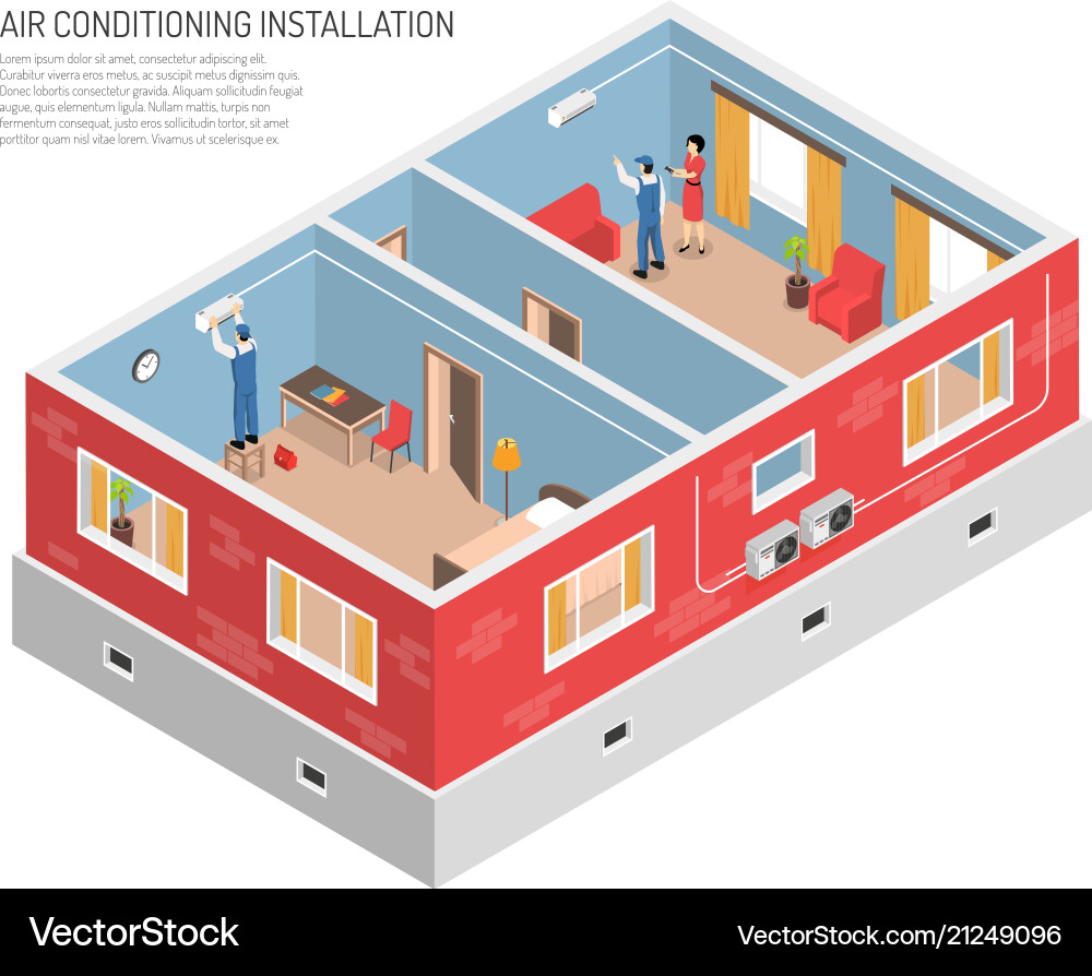 Domestic climate control Royalty Free Vector Image