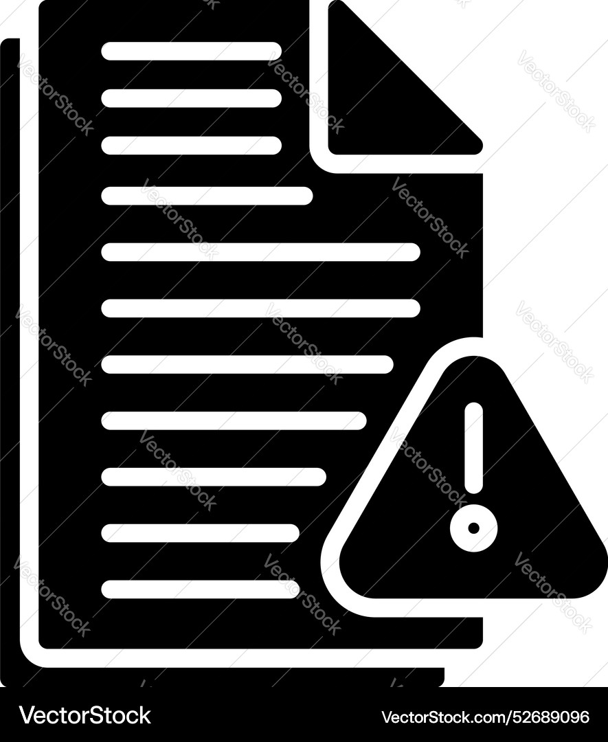 Error file icon Royalty Free Vector Image - VectorStock
