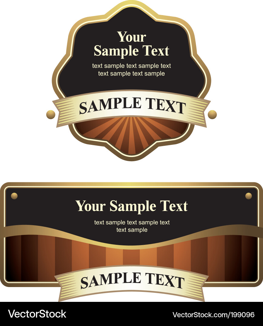 Labels Royalty Free Vector Image - VectorStock