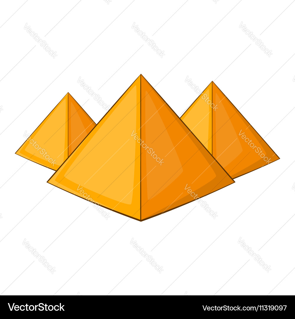 Egyptian Pyramids Icon Royalty Free Vector Image