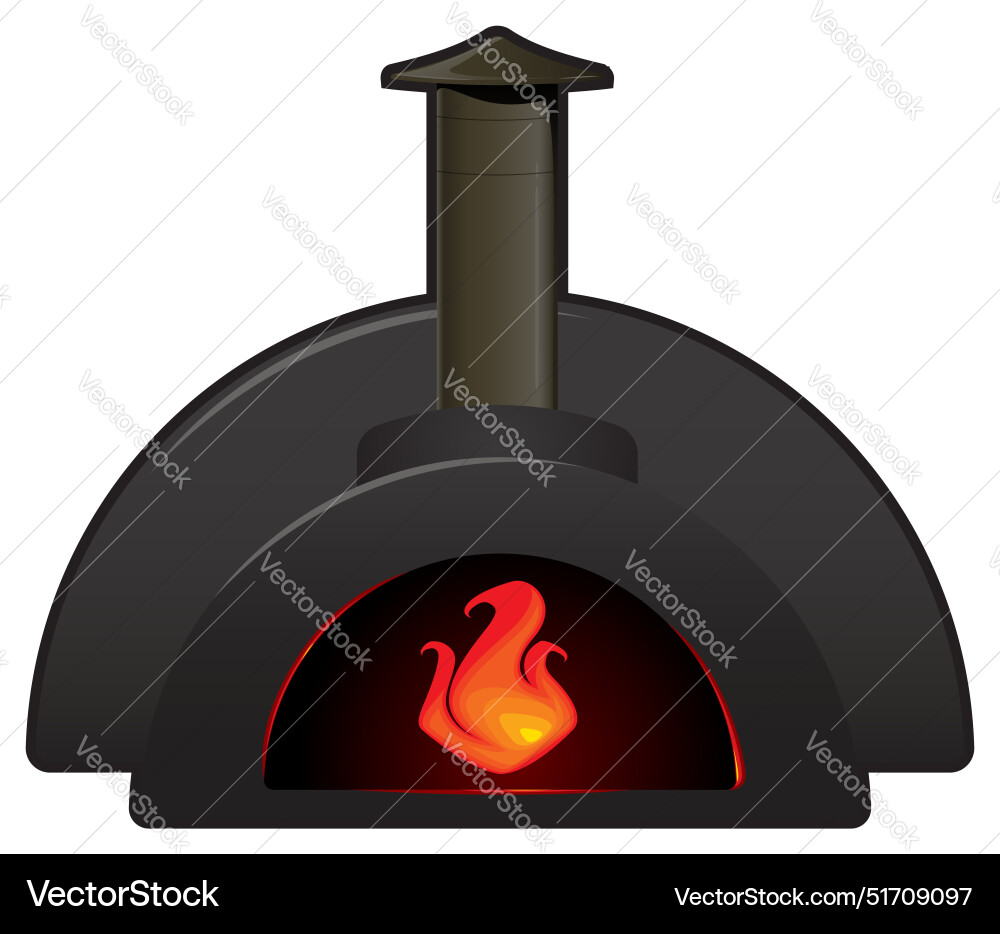 Pizza oven Royalty Free Vector Image - VectorStock