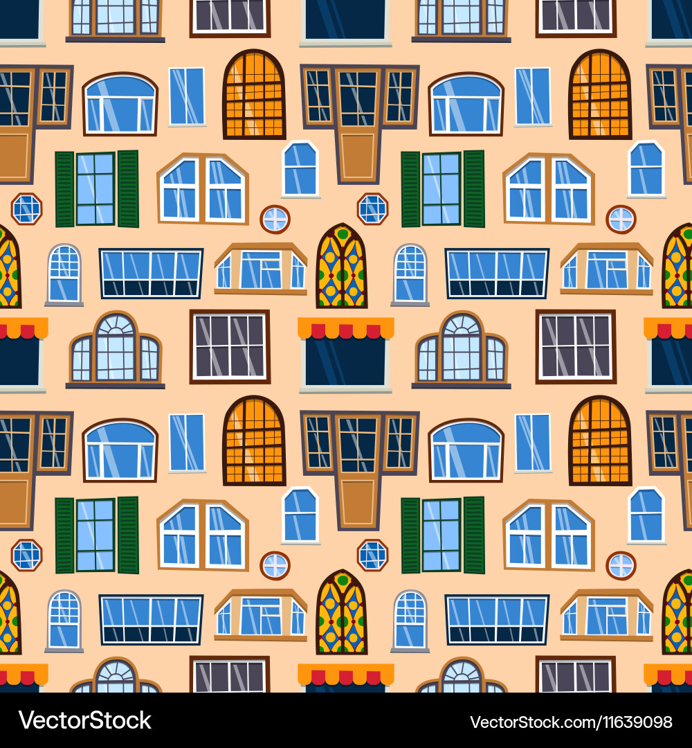 Different house windows elements Royalty Free Vector Image
