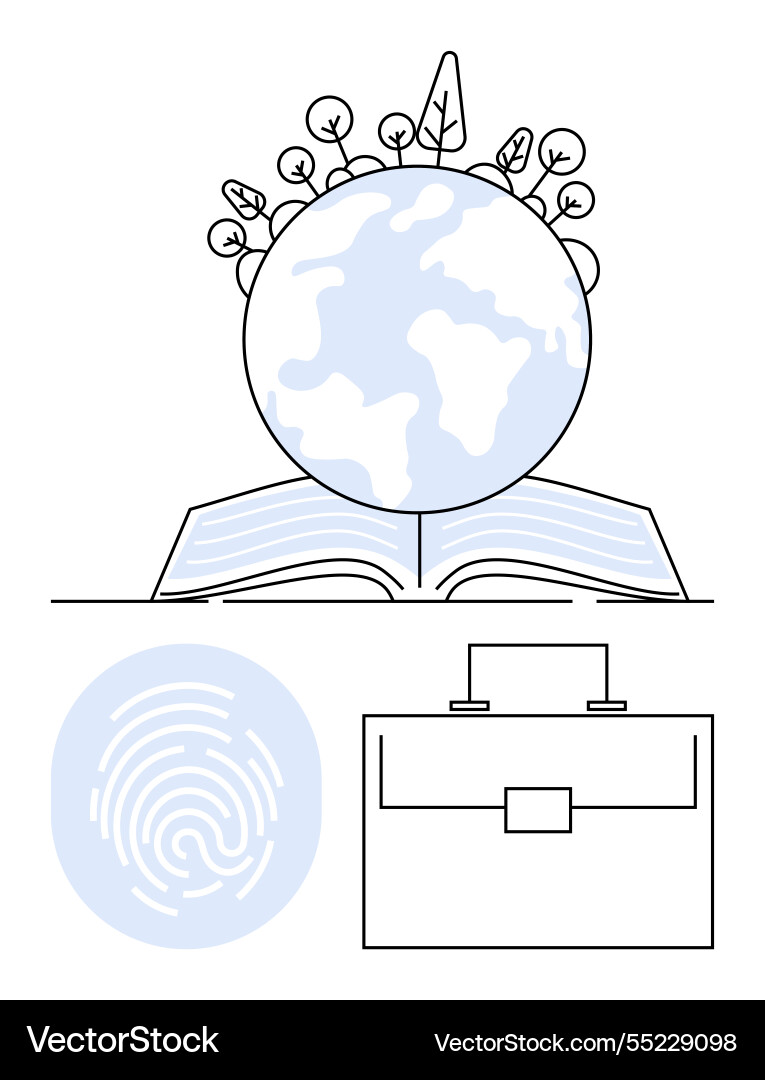 Global knowledge sustainability and professional Vector Image