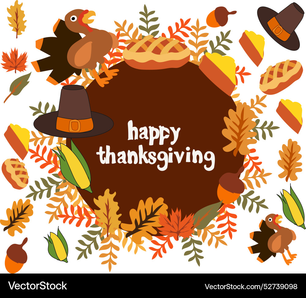 Happy thanksgiving day Royalty Free Vector Image