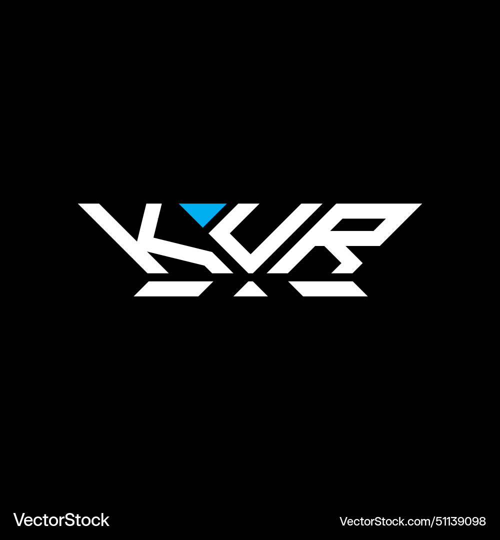 Kur letter logo design kur simple and modern logo Vector Image