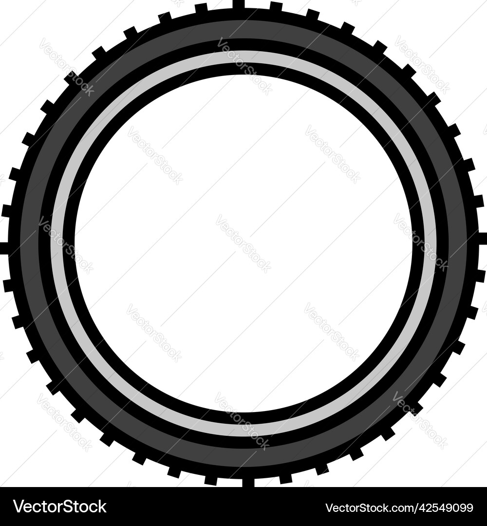 Bike tyre icon Royalty Free Vector Image - VectorStock