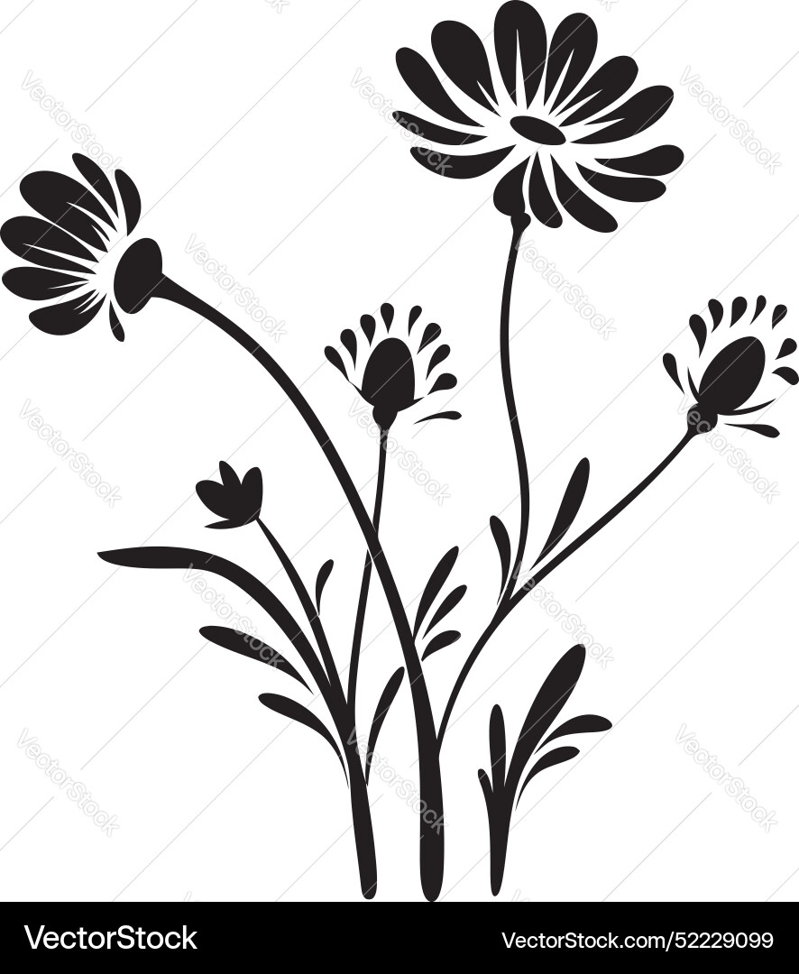Flourishing fields iconic black symbol Royalty Free Vector
