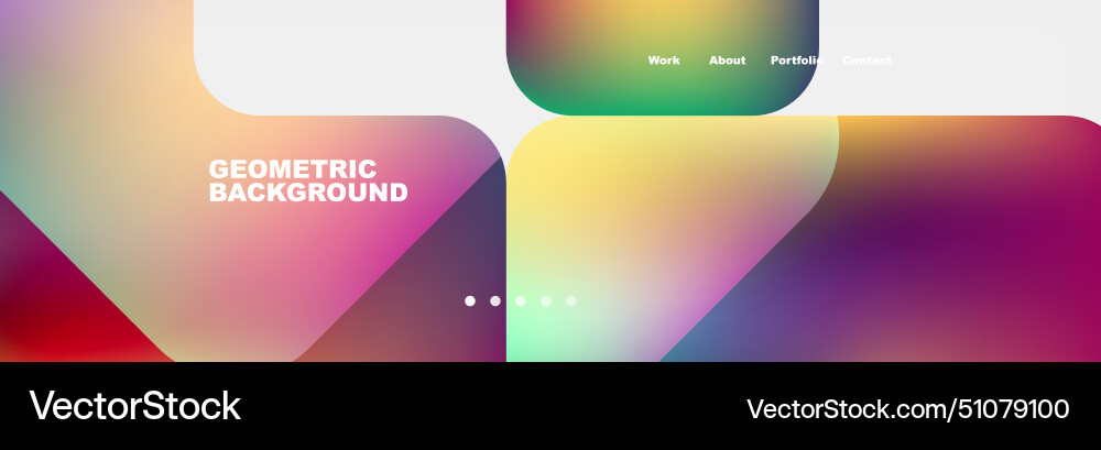 Colorful geometric background with a spectrum Vector Image
