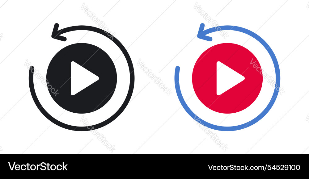 Playback icon Royalty Free Vector Image - VectorStock